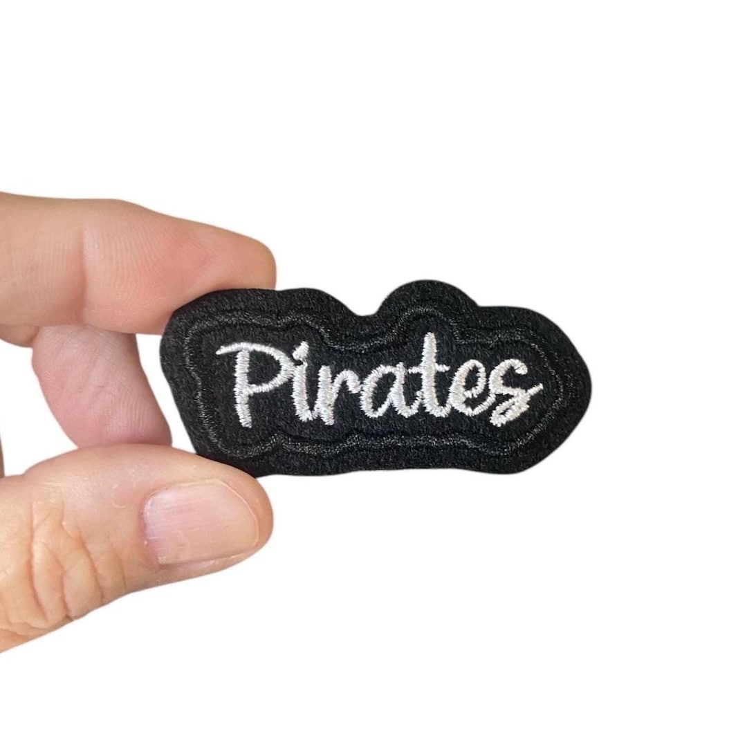 Pirates Embroidered Iron-on Patch: Team Spirit Wear (1" X 2.25") - Etsy