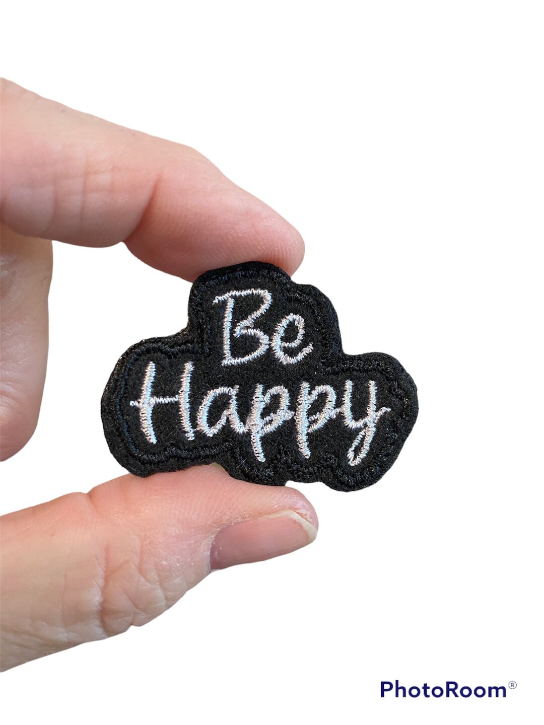 Be Happy Embroidered Iron-on Patch - Etsy