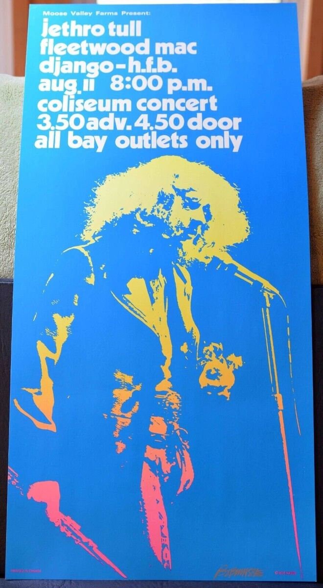 Jethro Tull W/ Fleetwood Mac Coliseum Concert Signed by Bob Masse - Etsy