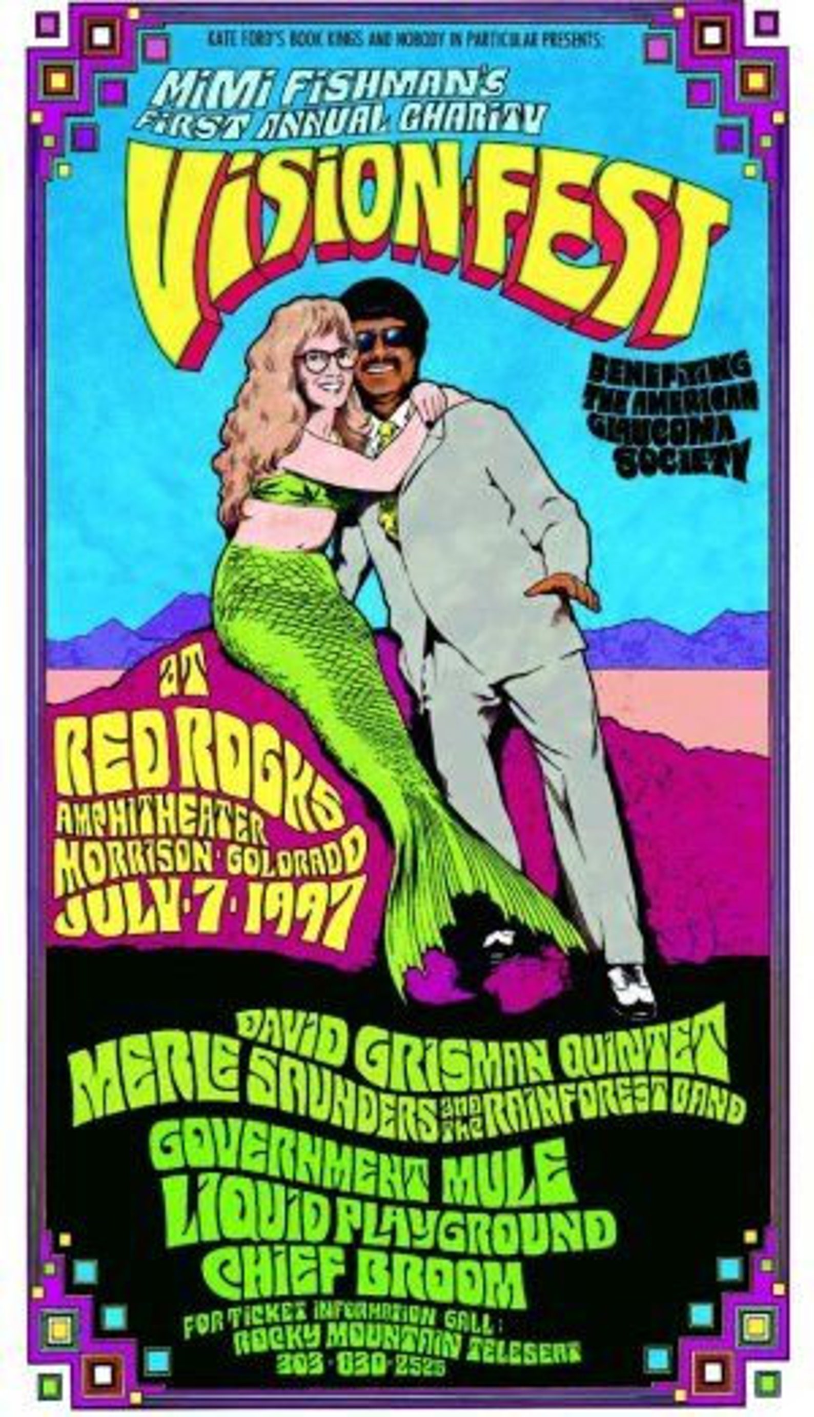 Visionfest 1997 Red Rocks A/P Signed by Bob Masse 14 3/4 X 25 - Etsy