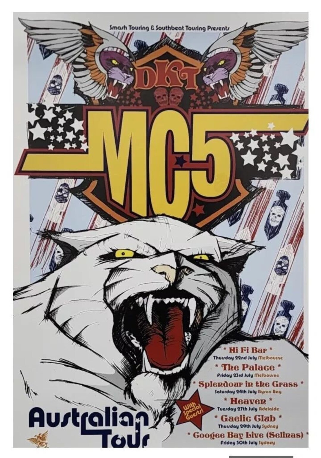 MC5 DKT 2004 Australian Tour Poster Art by Rhys Cooper 14 X 20 - Etsy