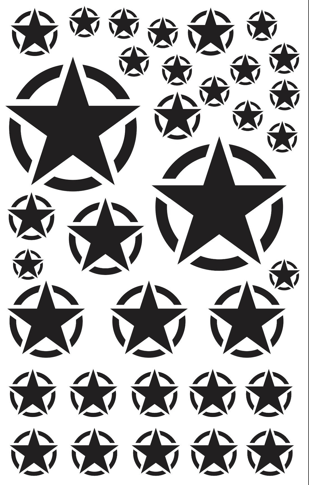 Army Star Digital Download Vector File for Stencils - Etsy UK