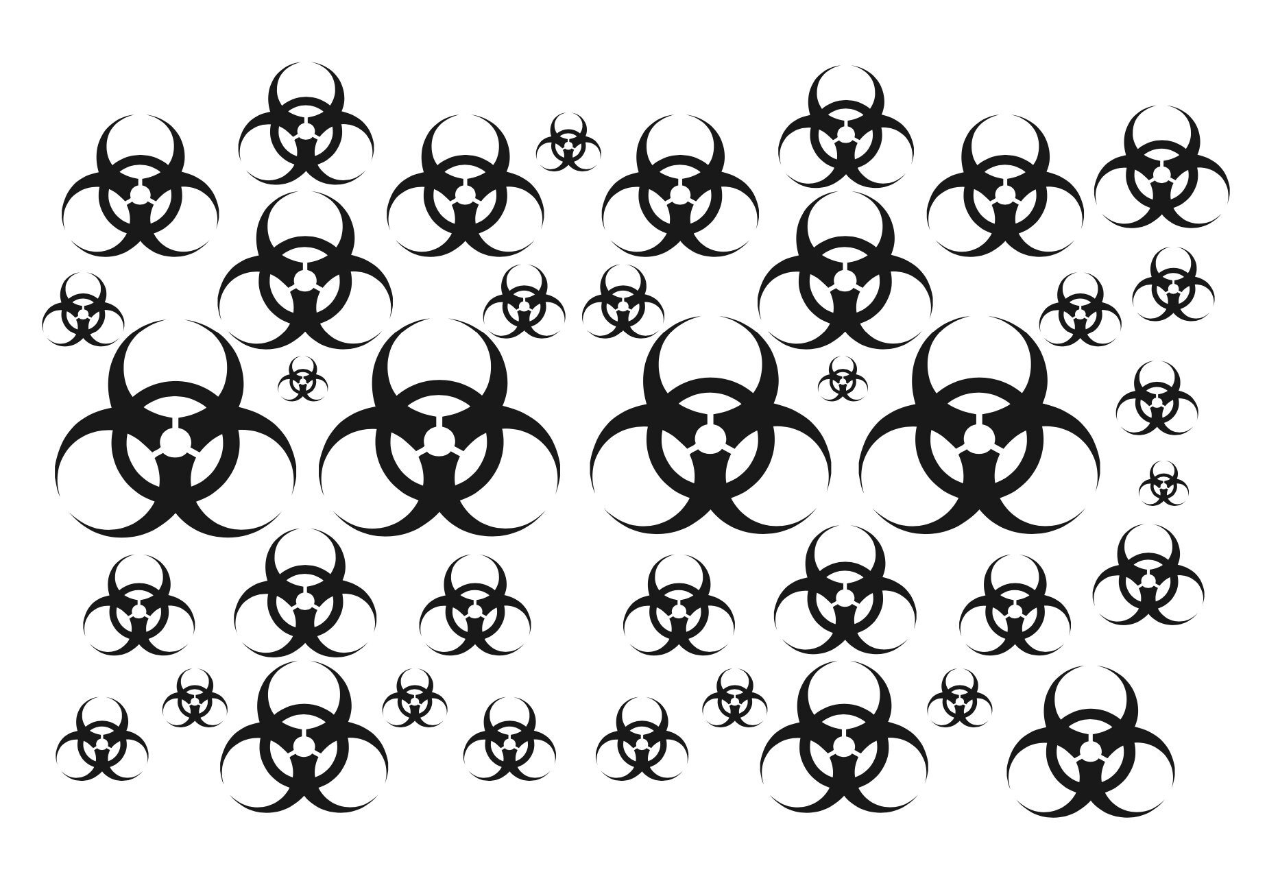 Biohazard Digital Vector File Download for Stencils - Etsy