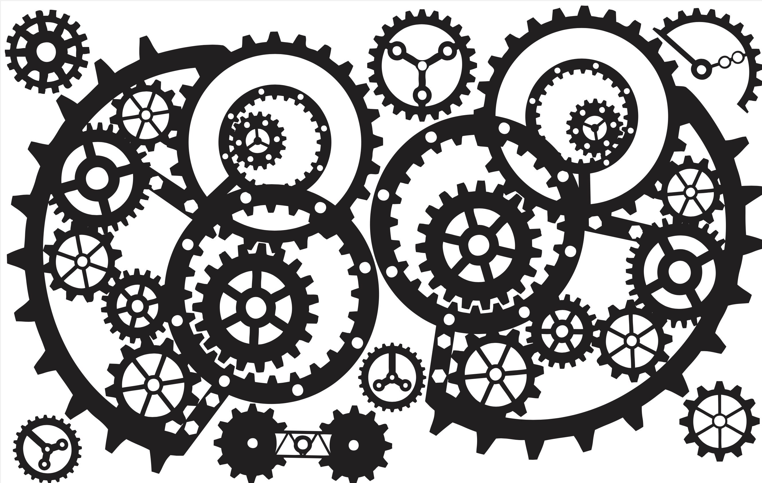 Steampunk Stencil No.1 Design 7x11" Digital Download Vector File - Etsy