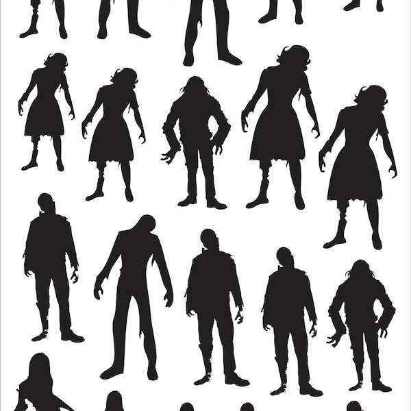 Zombie Stencil - Etsy