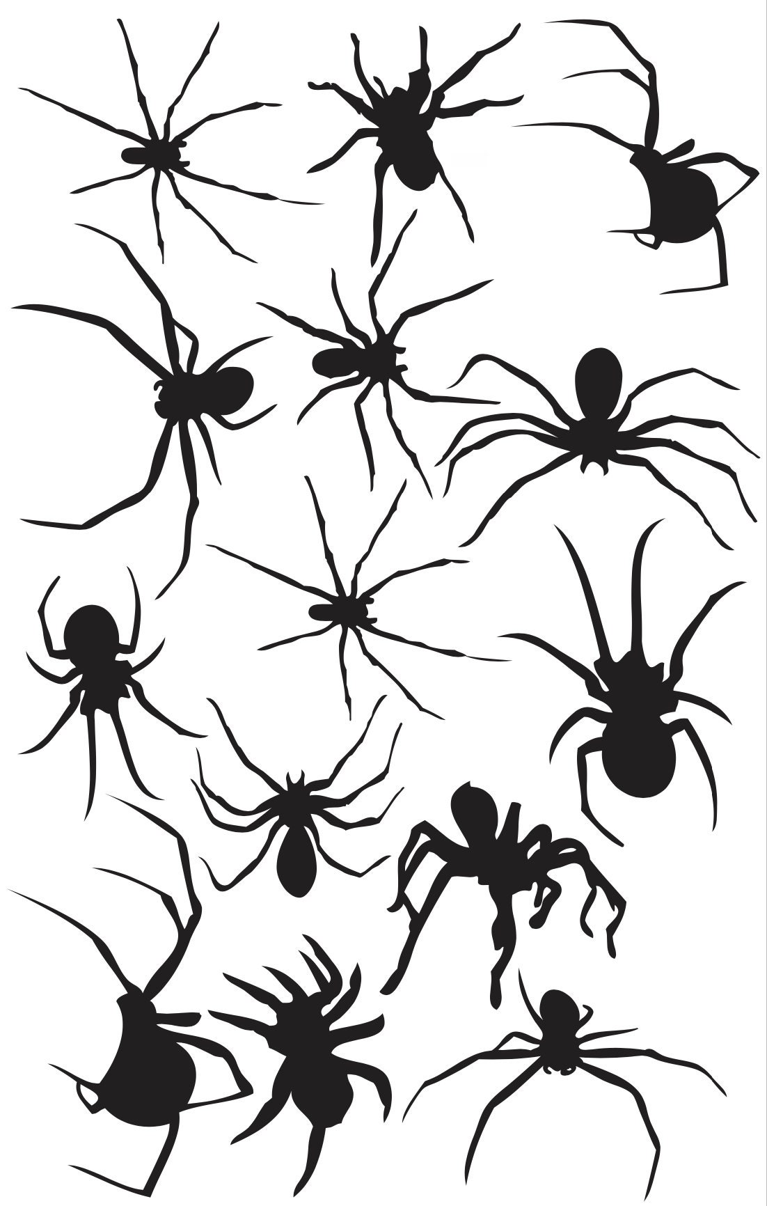 Spiders Stencil Design 7x11" Digital Download Vector File - Etsy