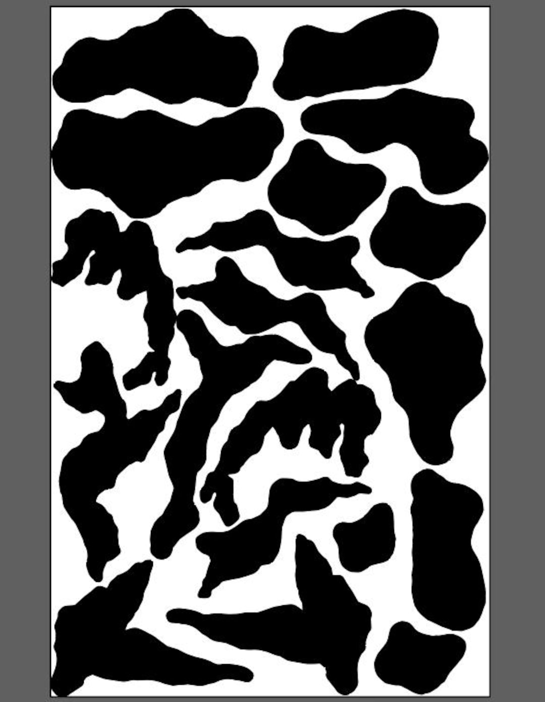 M81 Camo 7x11" Stencil Digital Download Vector File - Etsy