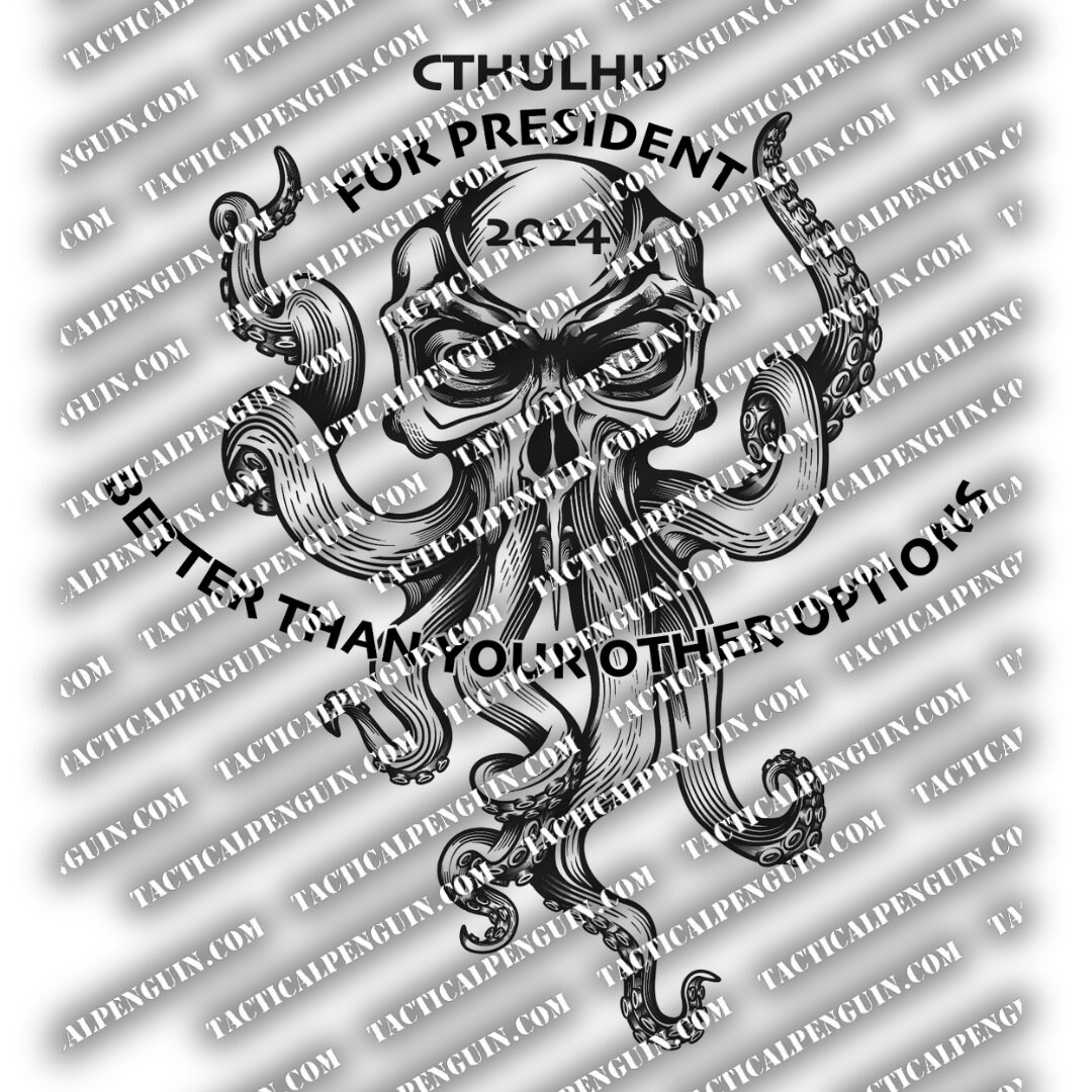Cthulhu for President! Customizable Digital Stencil | Vector File ...
