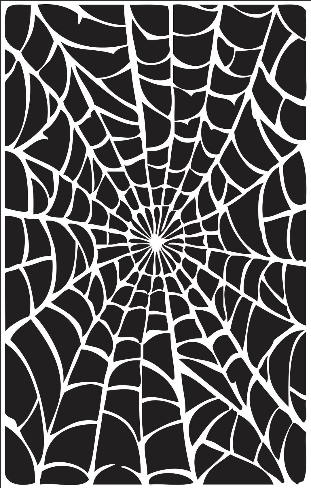 Spider Wed Design No.2 Stencil 7x11" Digital Design Vector File - Etsy
