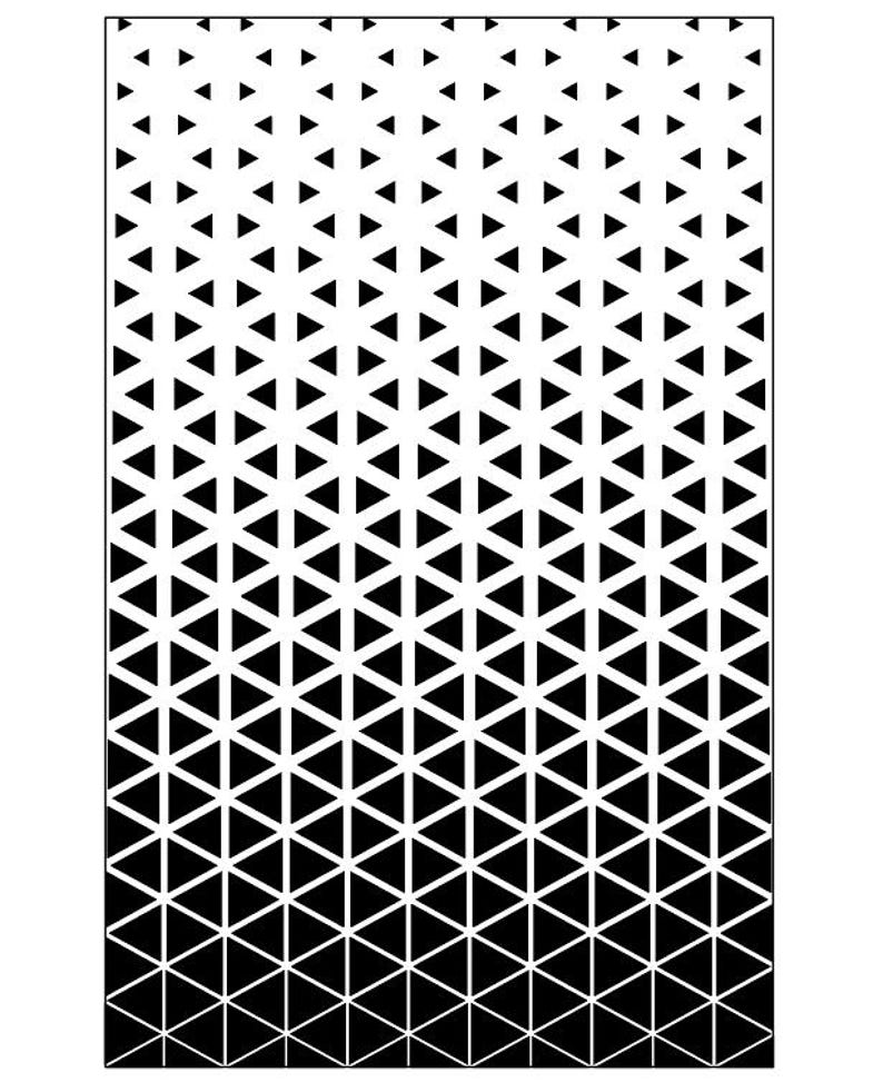 Triangles Gradiant 7x11" Stencil Digital Download Vector File - Etsy