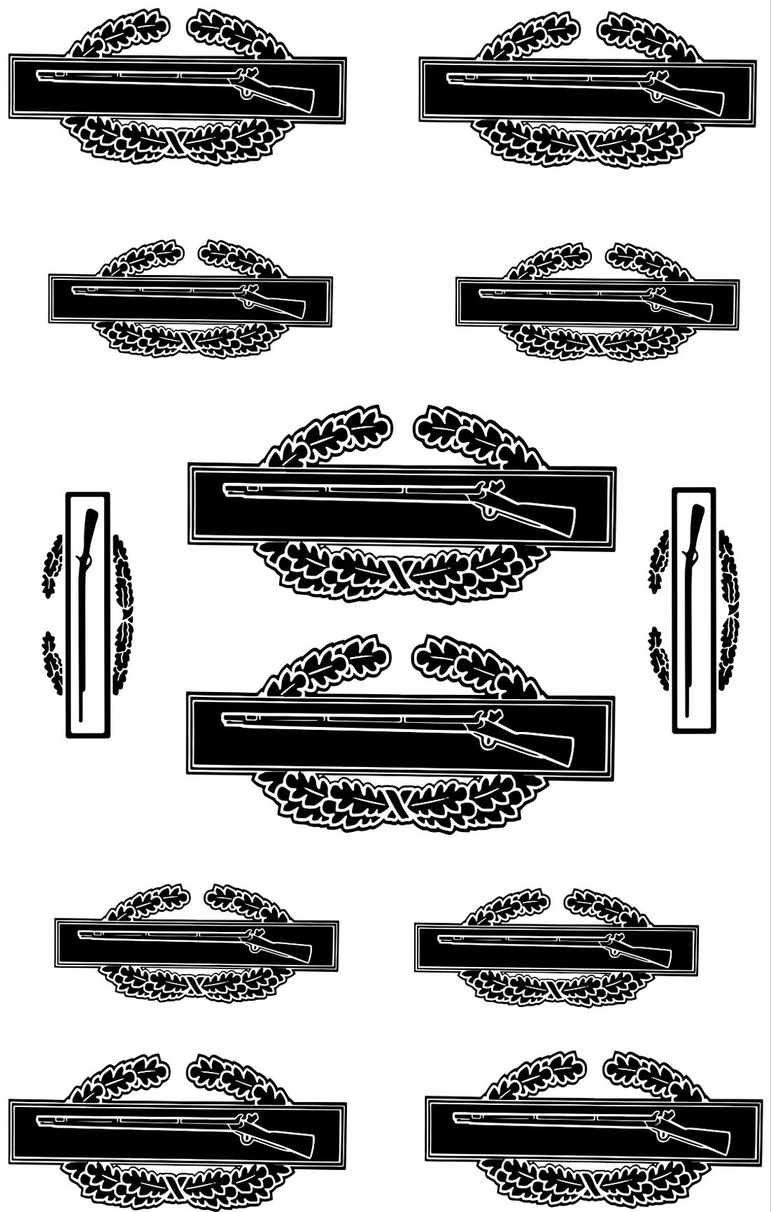 Combat Infantry 7x11" Stencil Digital Download Vector File - Etsy