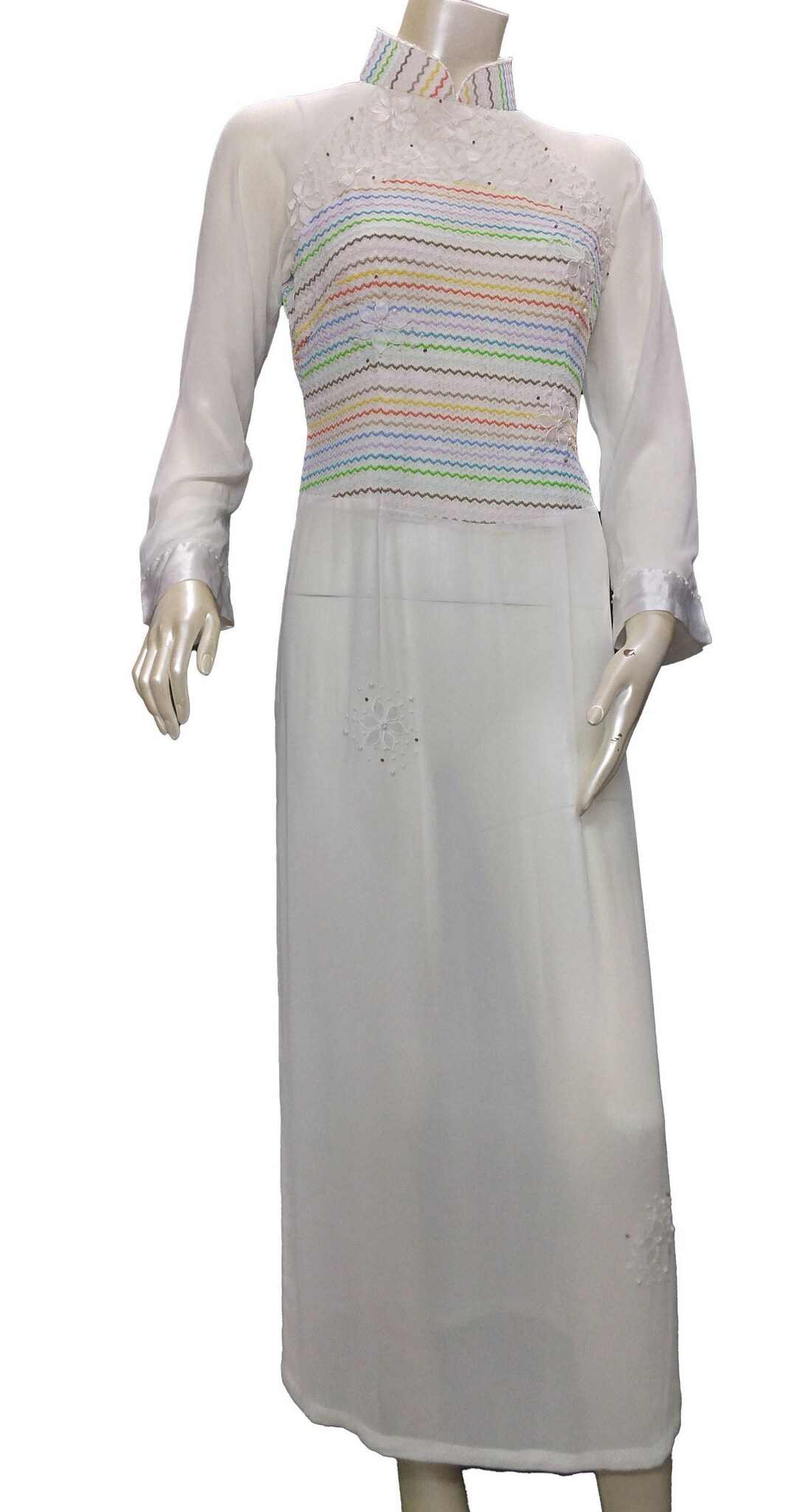 Minh Hanh Silk Ao Dai Traditional Vietnamese National Garment - Etsy