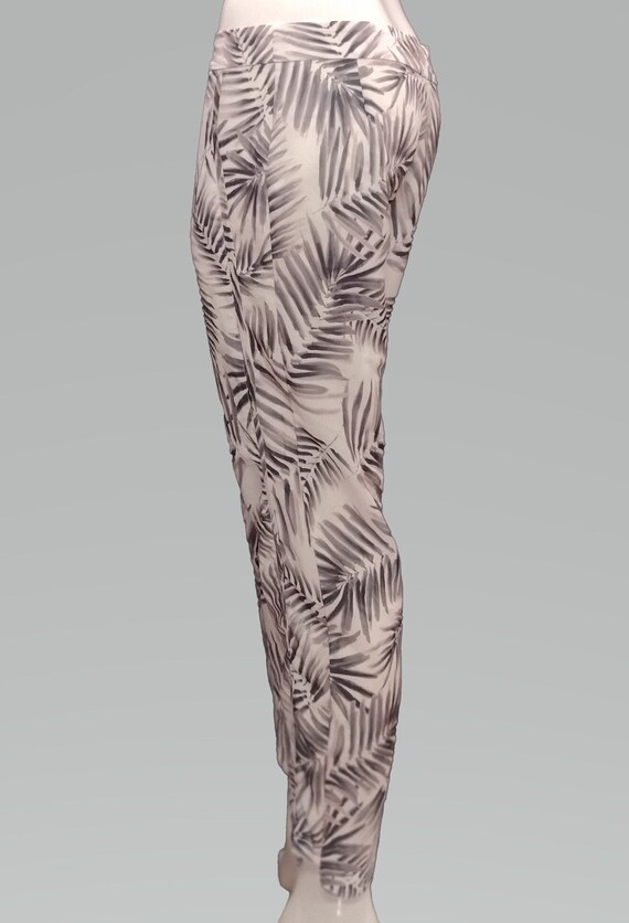 SAM EDELMAN Palm Leaf Silhouette Print Trousers Size… - Gem