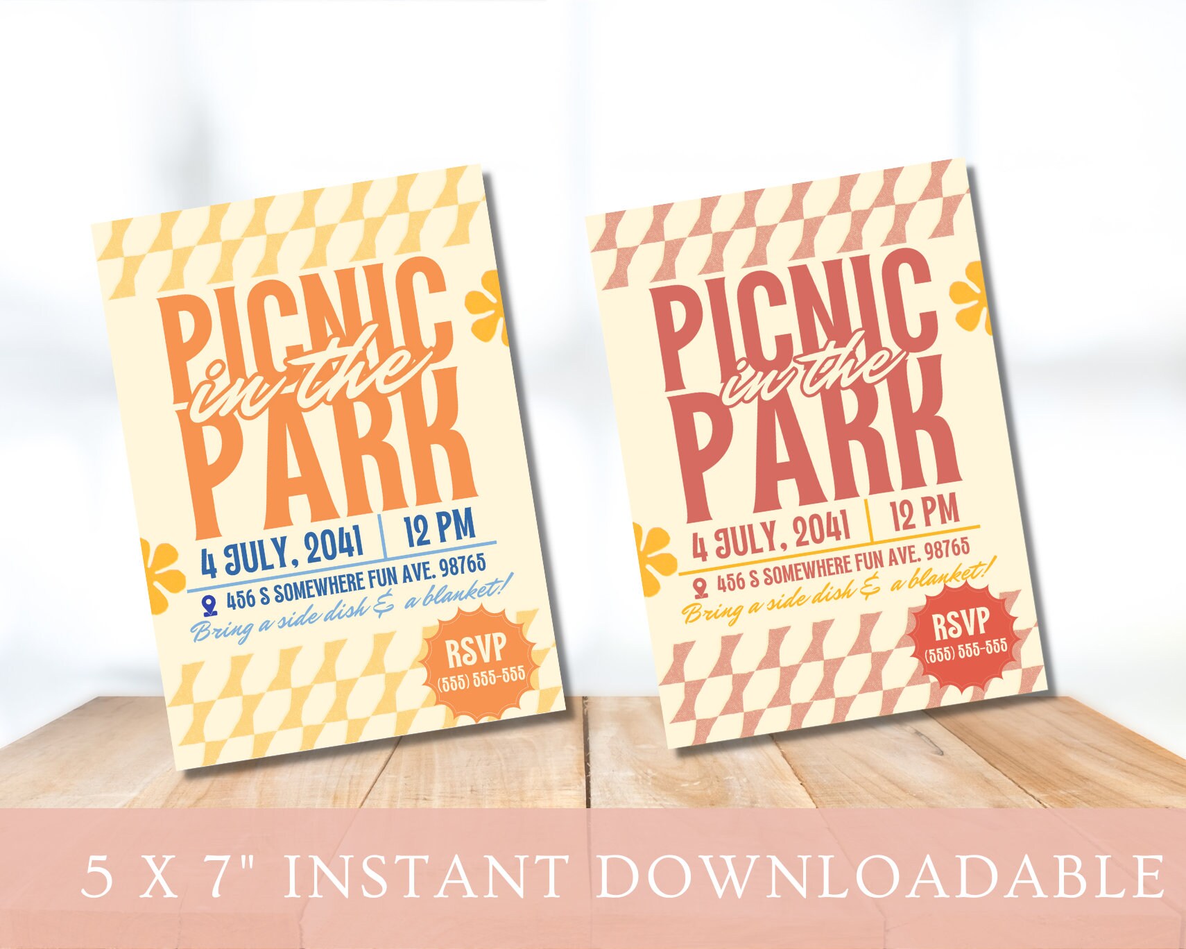 EDITABLE Neighborhood Block Party Invite, Bbq Picnic Summer Party ...