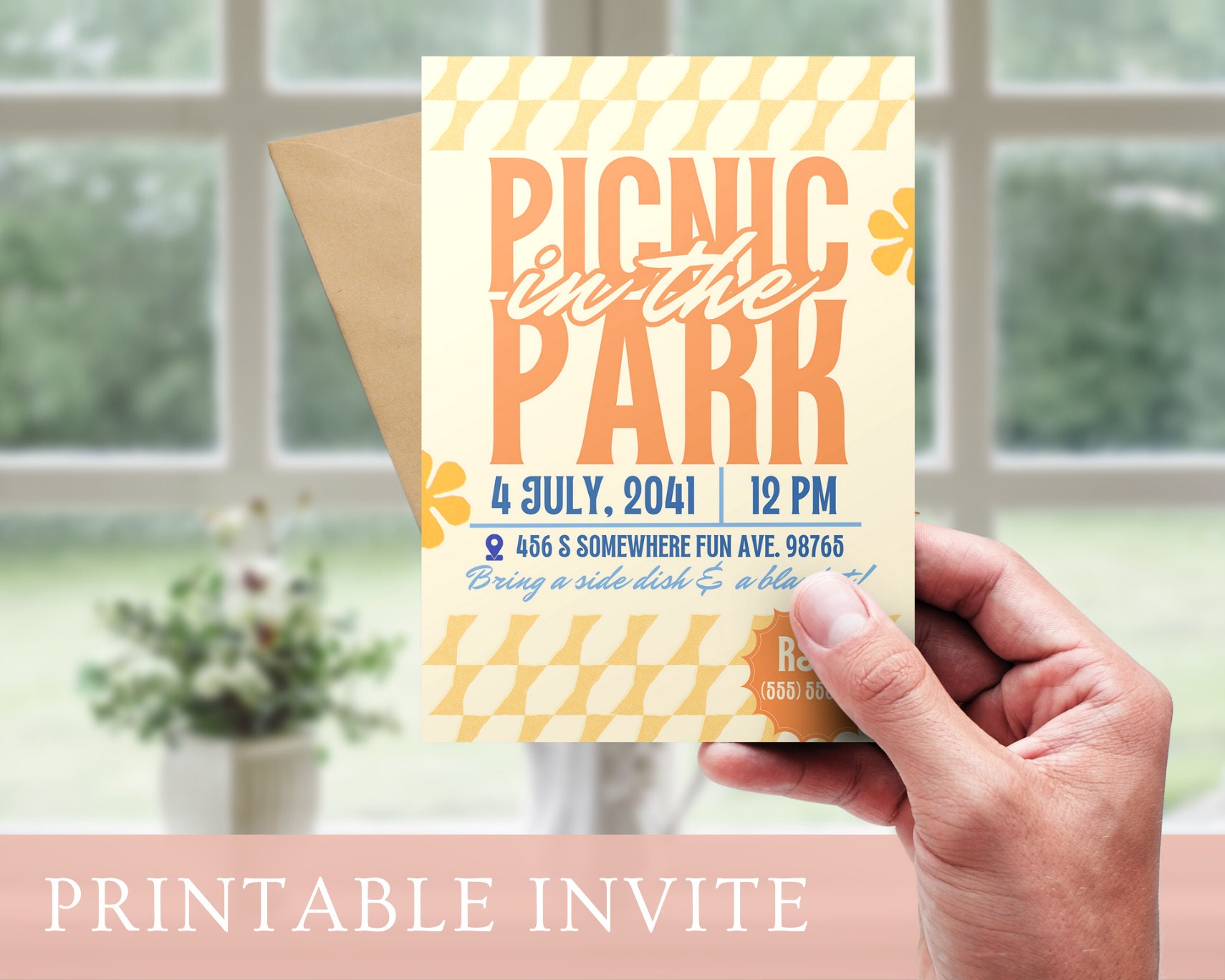 EDITABLE Neighborhood Block Party Invite, Bbq Picnic Summer Party ...