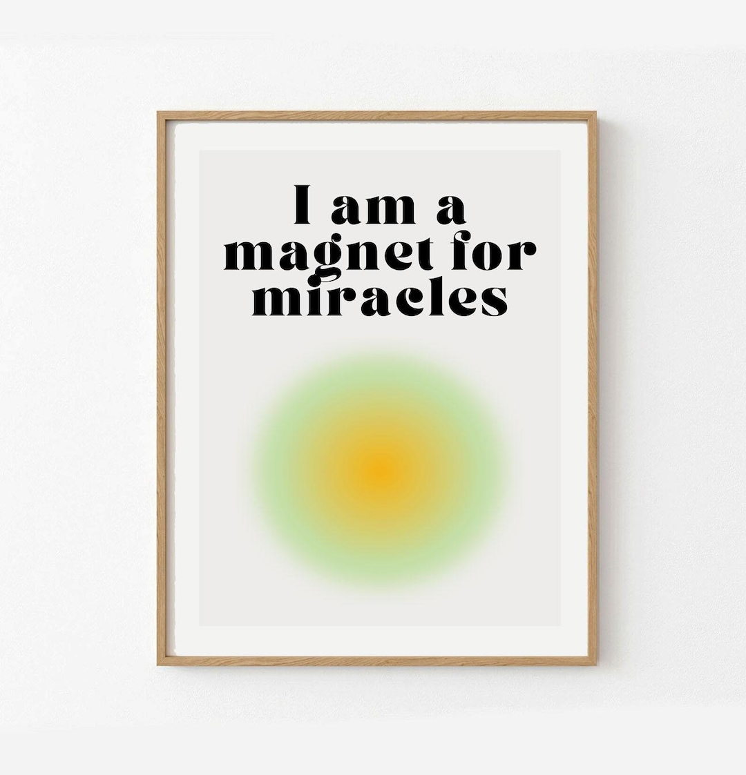 Manifestation Quote Wall Art | Feminine Motivational Print for Girl ...
