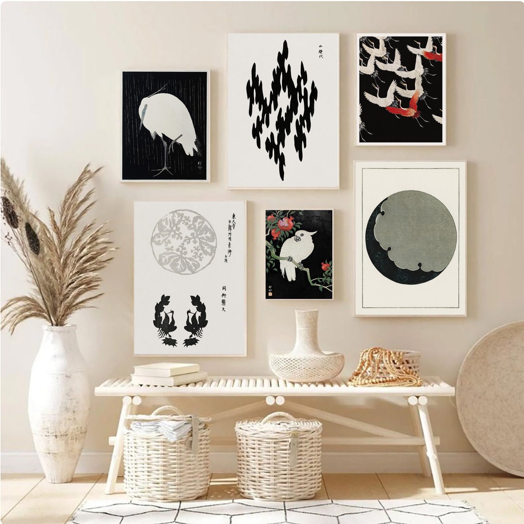 Gallery Wall Set, Boho Neutral Set of 6, Group Print Set, Printable Art ...
