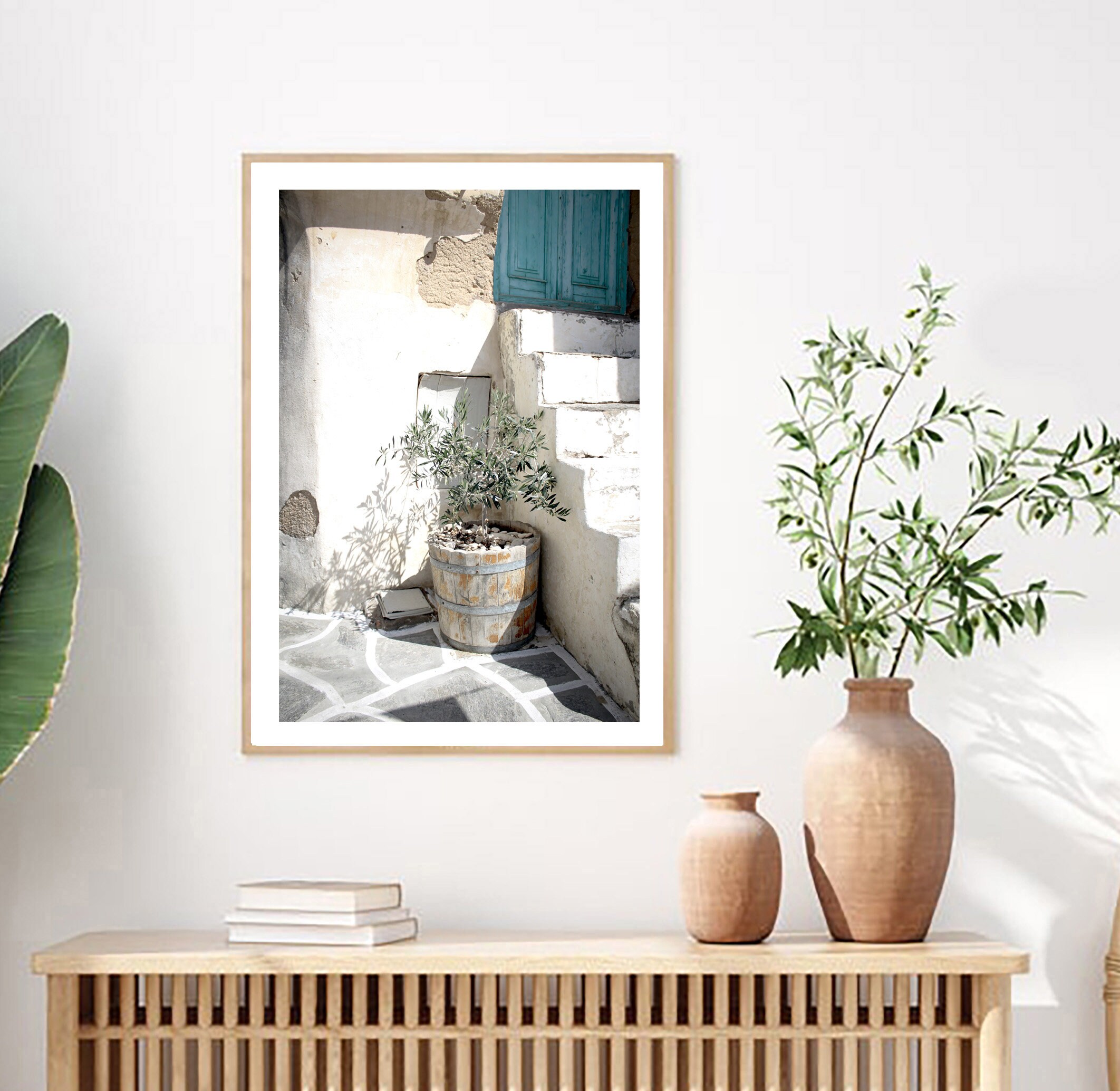 Santorini Print Grece Boho Photography Greece Wall Art - Etsy