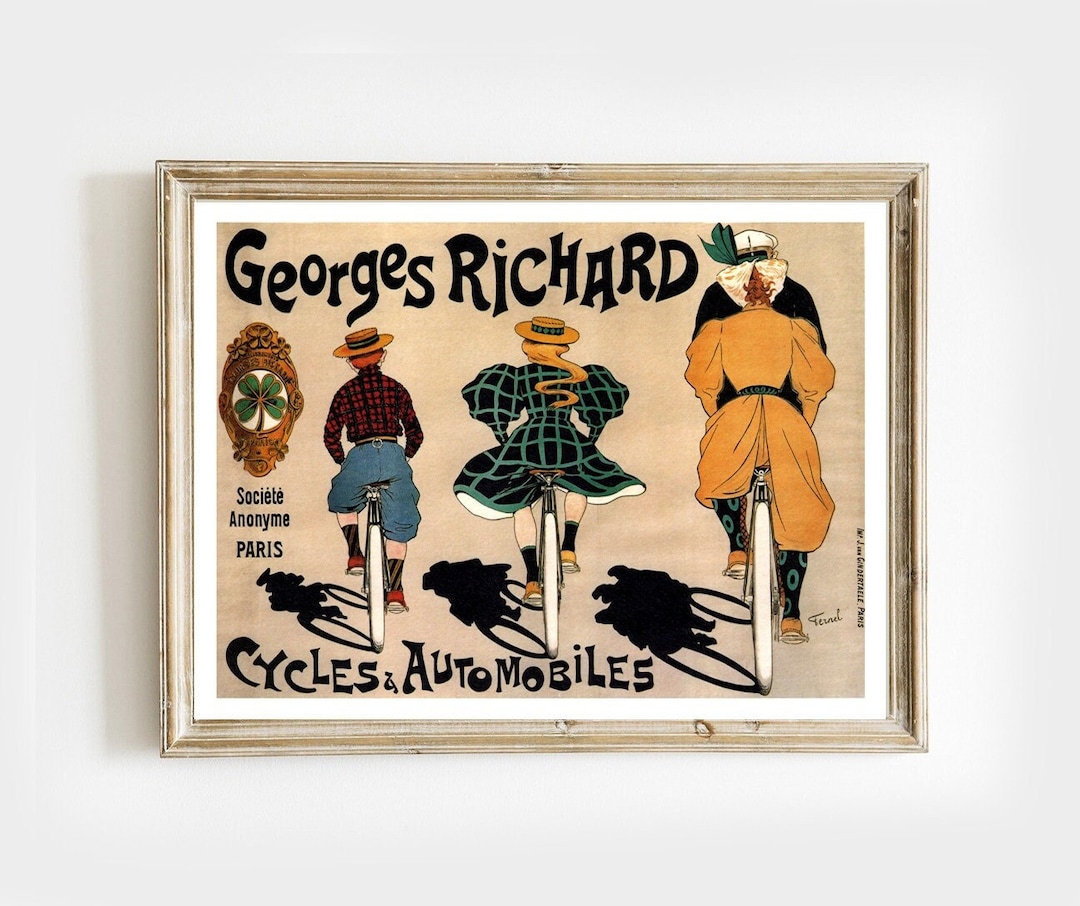Vintage Advertising Poster for Georges Richard by Fernand Fernel, Retro ...