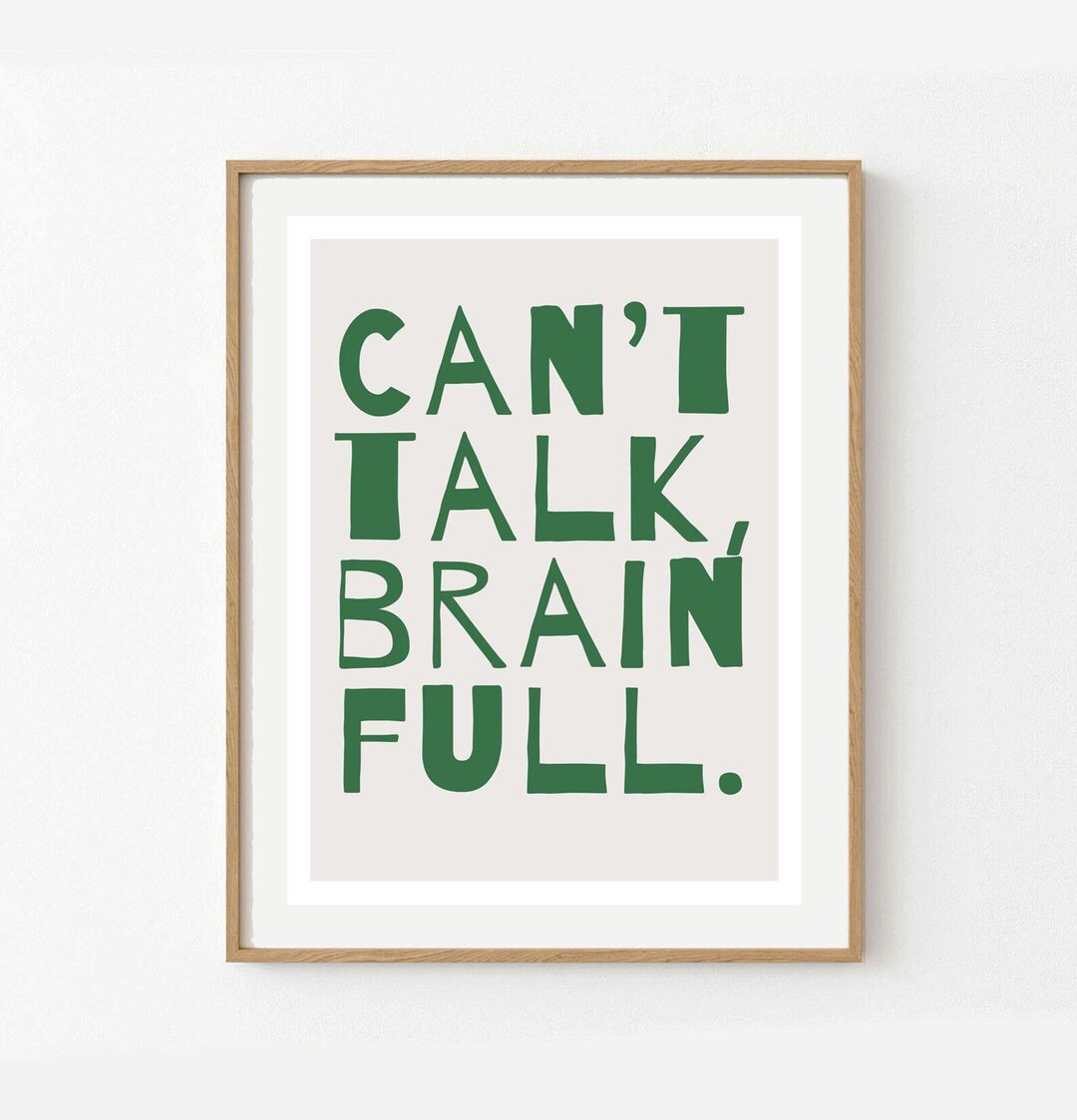 Brain Full Print for Autistic People | Communication Shutdown Wall Art ...