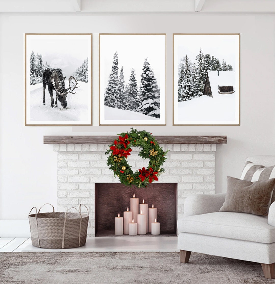 Winter Wonderland 3 Piece Printable Art Set Christmas Gallery - Etsy