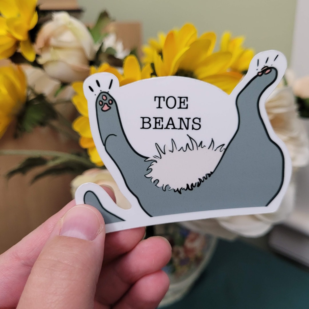 Toe Beans Sticker - Etsy