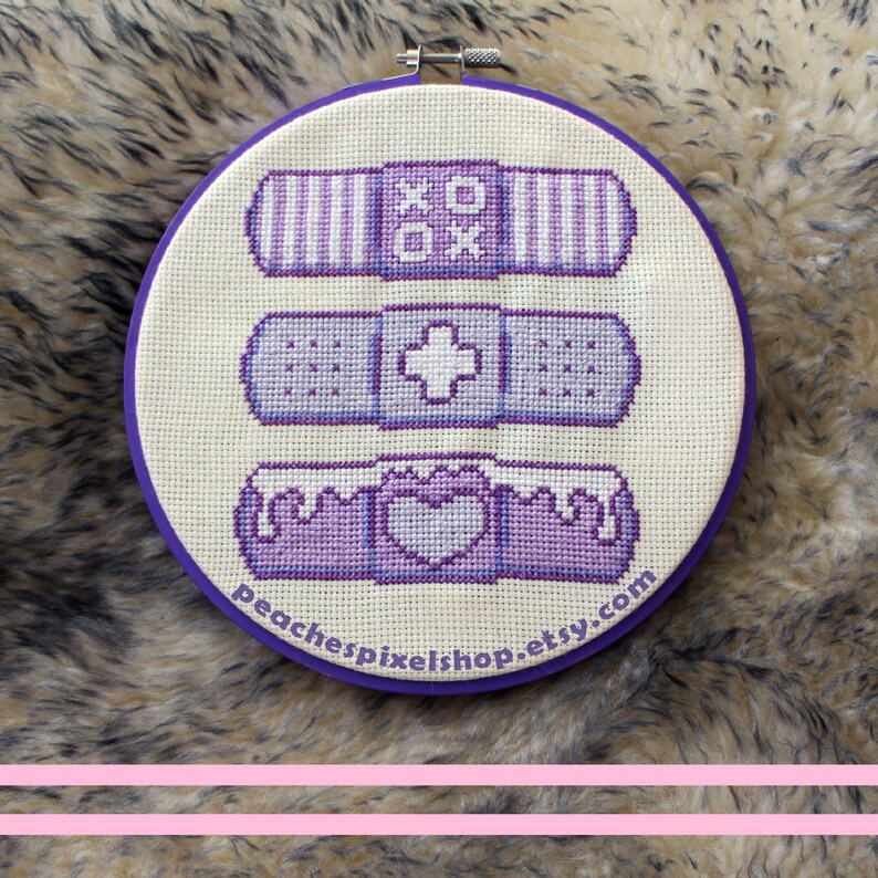 Cute Bandages PDF Cross Stitch Pattern - Digital Download - Etsy