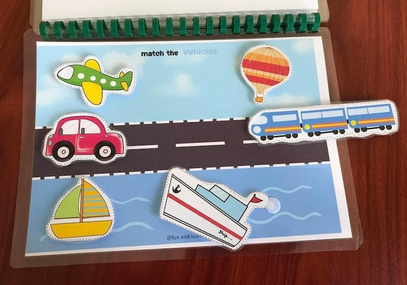 Printable Busy Book Activity for Homeschool, SEN, Animal Quiet Book ...