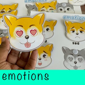 Emotions Activity for Kids Puppy Version Homeschool Pre-k Learning ...