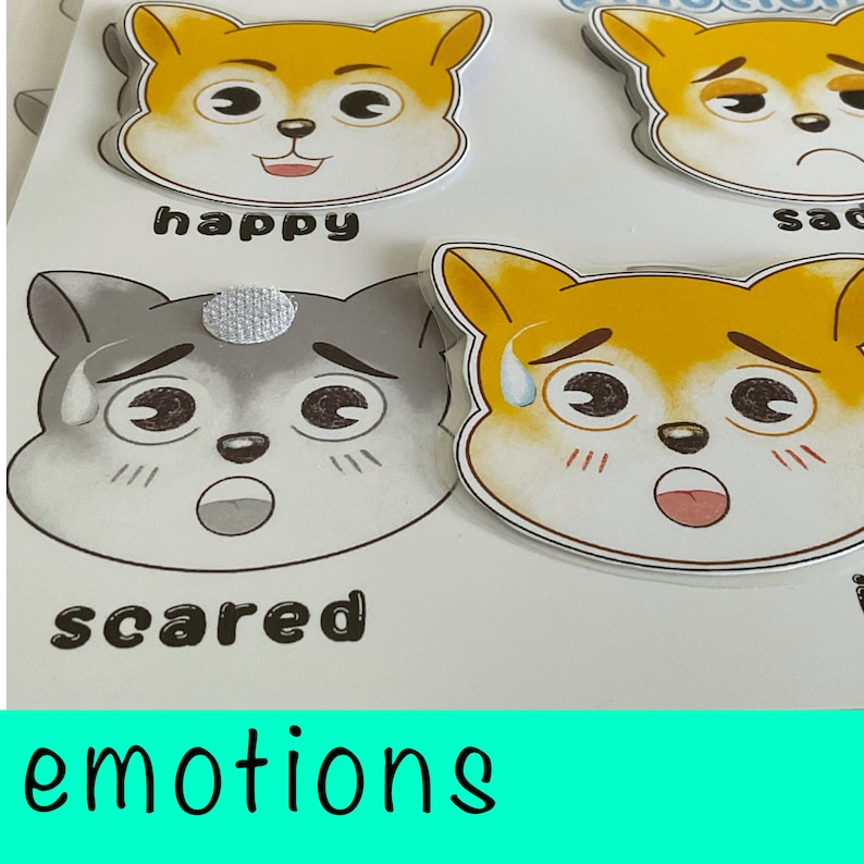 Emotions Activity for Kids Puppy Version Homeschool Pre-k Learning ...