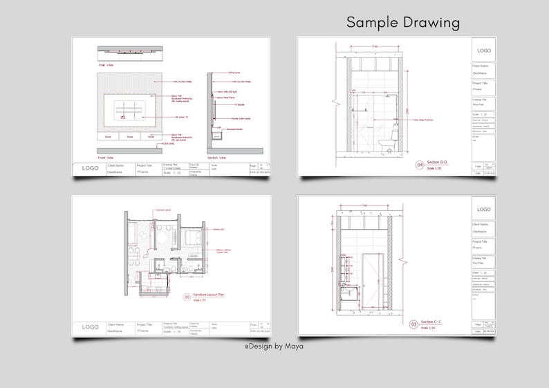 Comprehensive Autocad Template for Interior Designers & Students - Etsy