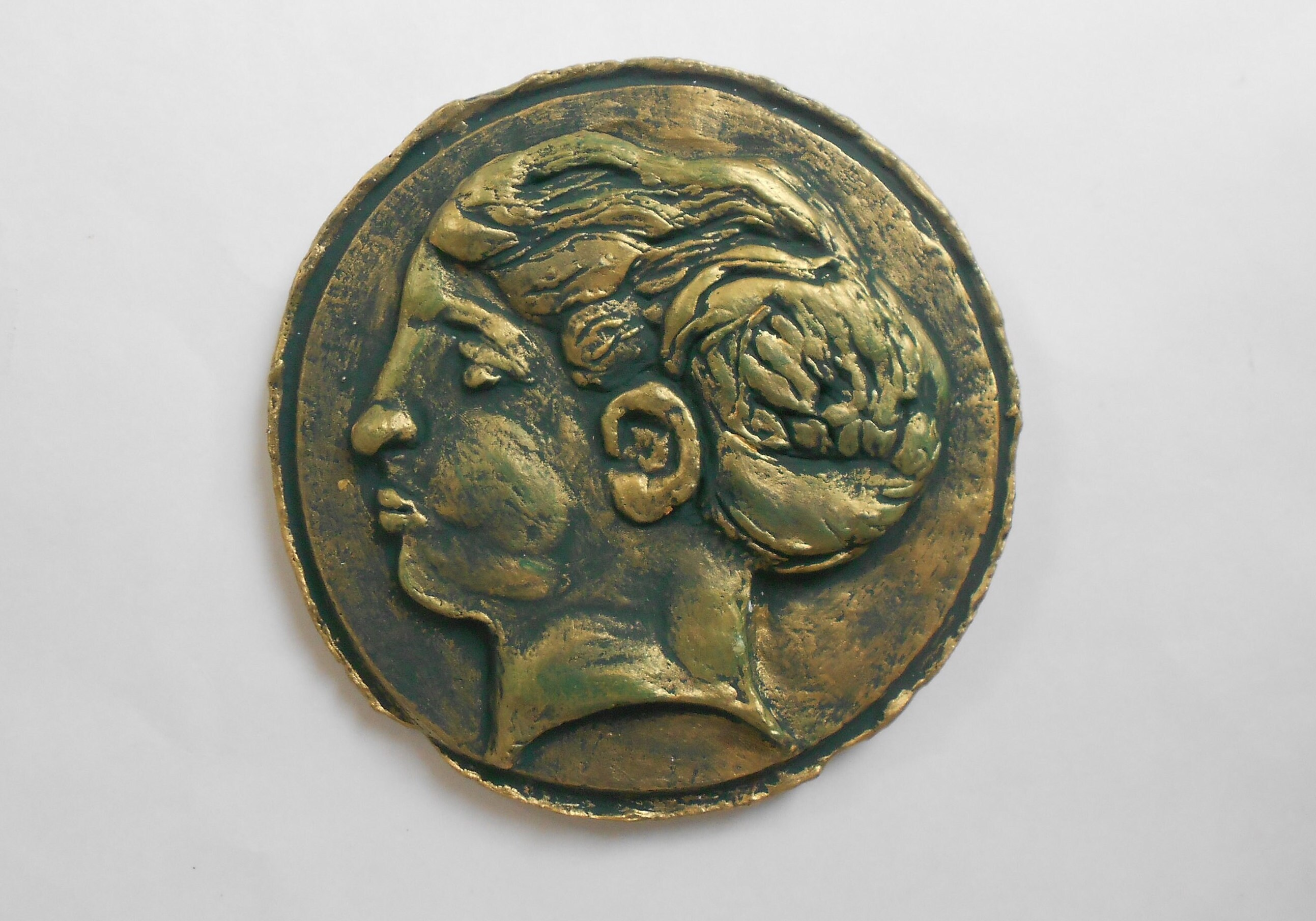 Special Ancient Coins! Handmade/hand-painted, 2 Designs, Head of Apollo ...