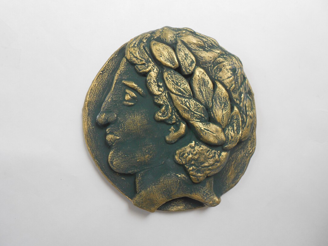 Special Ancient Coins! Handmade/hand-painted, 2 Designs, Head of Apollo ...