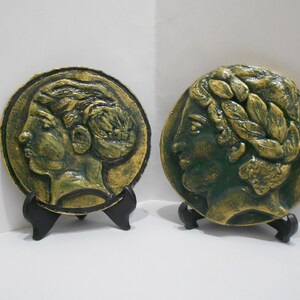 Special Ancient Coins! Handmade/hand-painted, 2 Designs, Head of Apollo ...