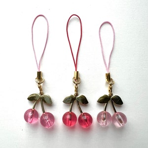 Cherry Charm / Tamagotchi Charm / Phone Charm / Phone Chain / Phone ...