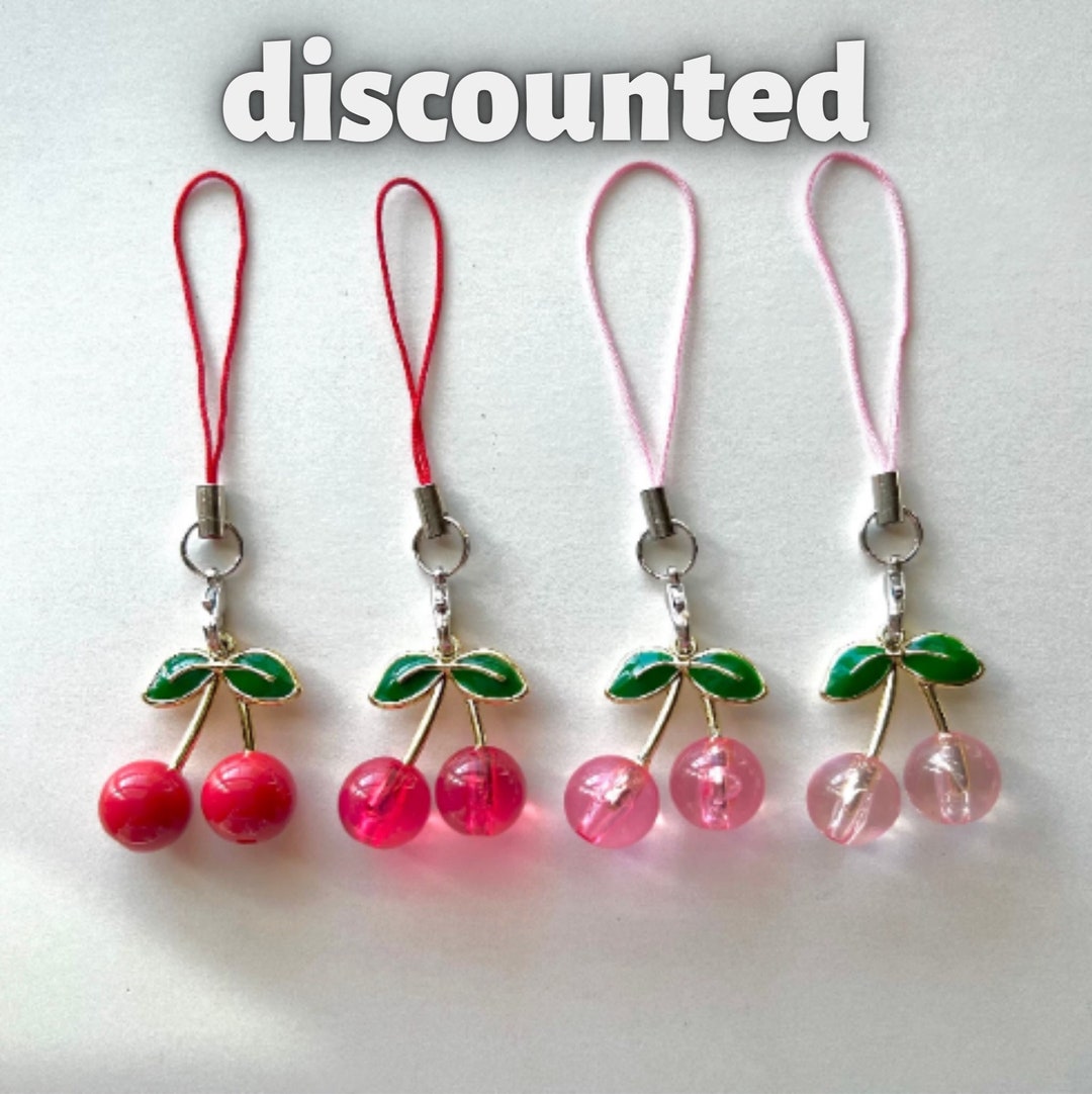 DISCOUNTED Cherry Phone Charm / Tamagotchi Charm / Phone Charm / Phone ...