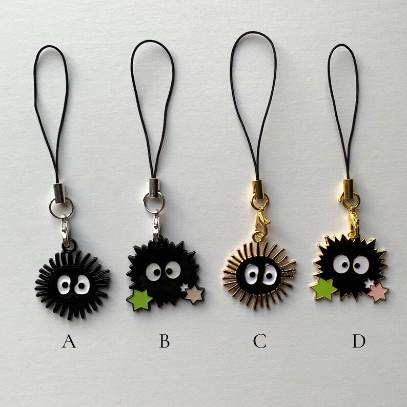 Soot Sprite Charm 4 Styles / Phone Charm / Tamagotchi Charm - Etsy