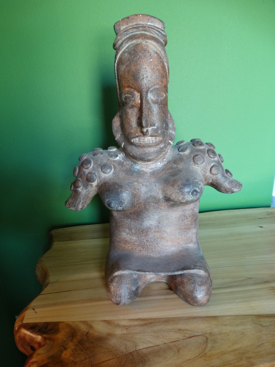 Mexican Sculpture Colima Jalisco Pottery Sitting Female Figure - Etsy