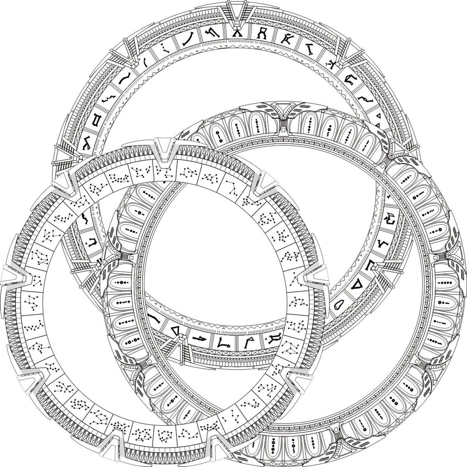 Stargate Atlantis Universe Gate Digital Files Laser Engraving - Etsy