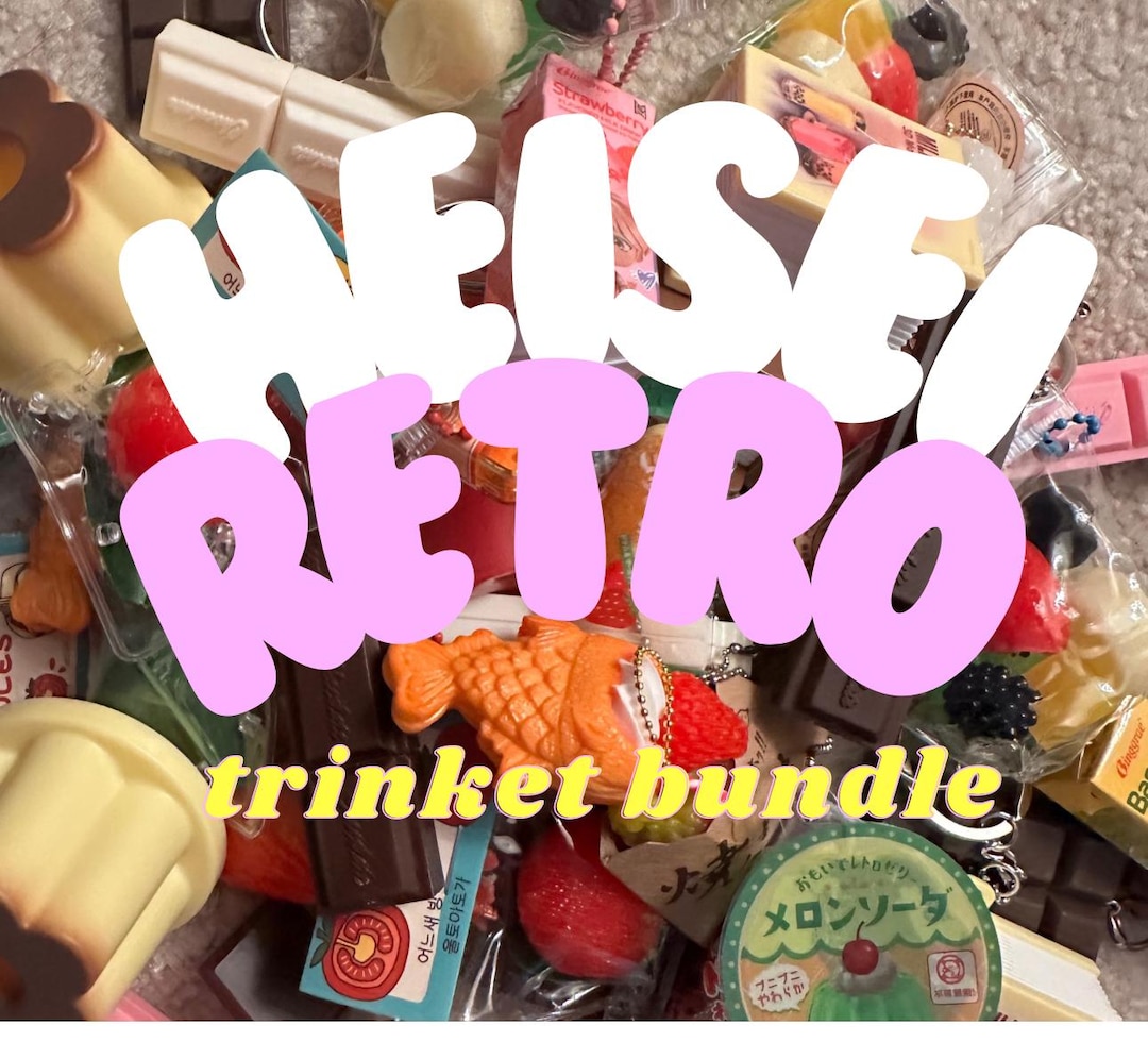 Heisei Retro Trinket Bundle: Handmade Japanese Keychains | Gifts for ...