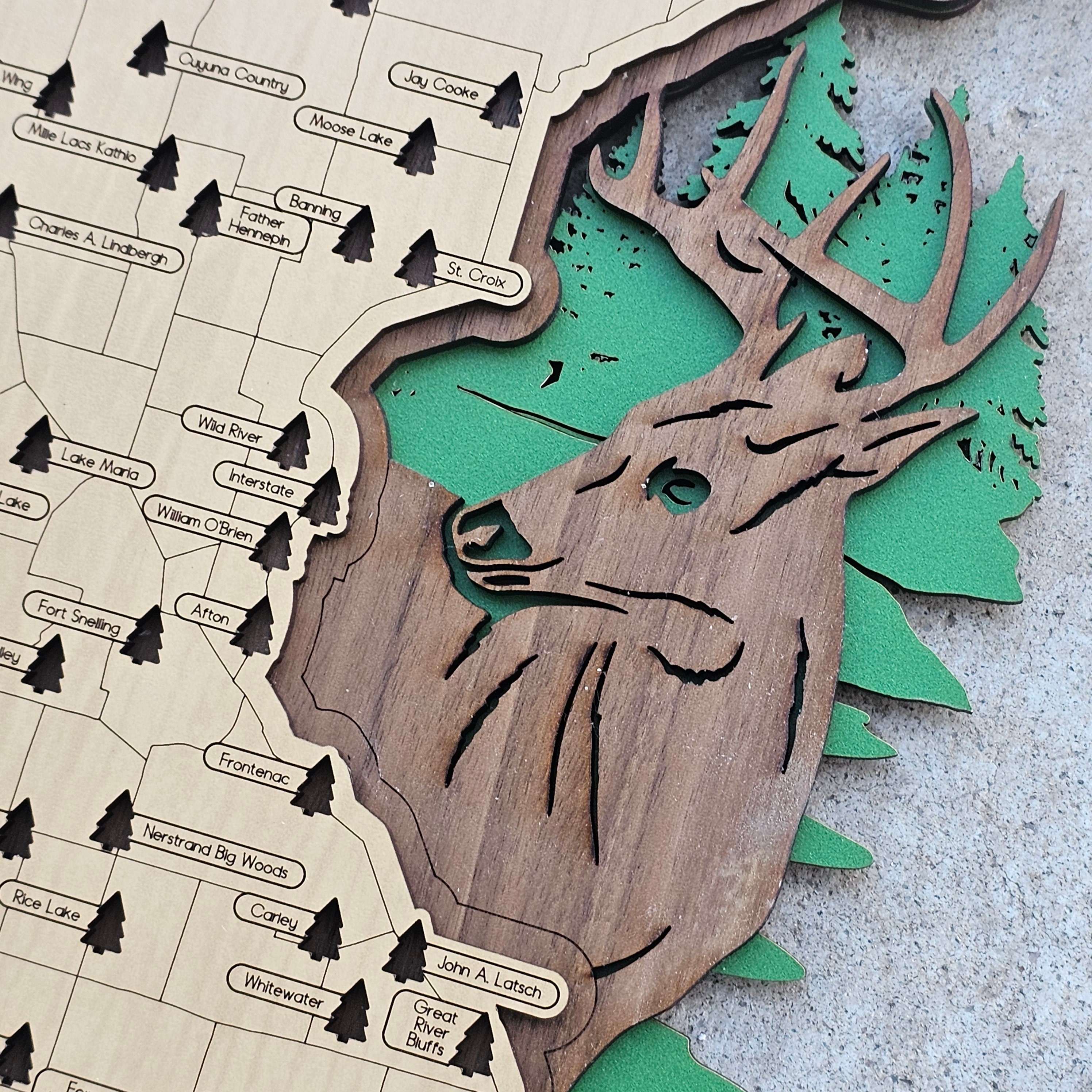 State Park Maps Make a Wonderful Wedding Gift, Retirement Gift or ...