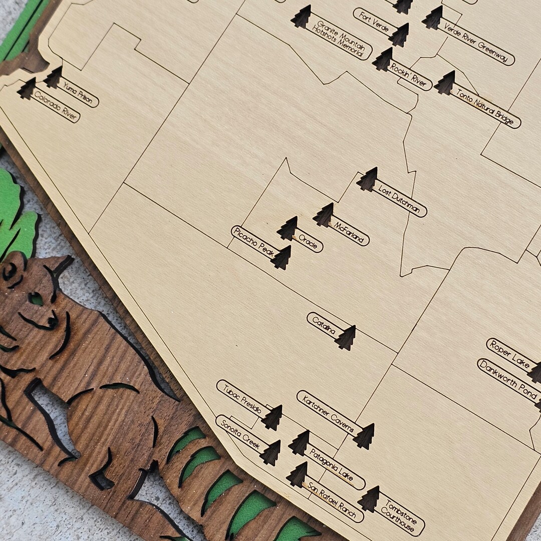 State Park Maps Make a Wonderful Wedding Gift, Retirement Gift or ...