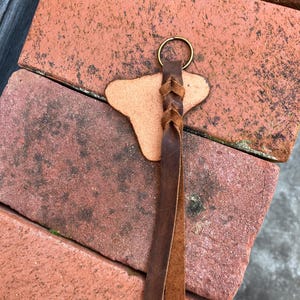 Handmade Tooled Leather Keychain - Etsy