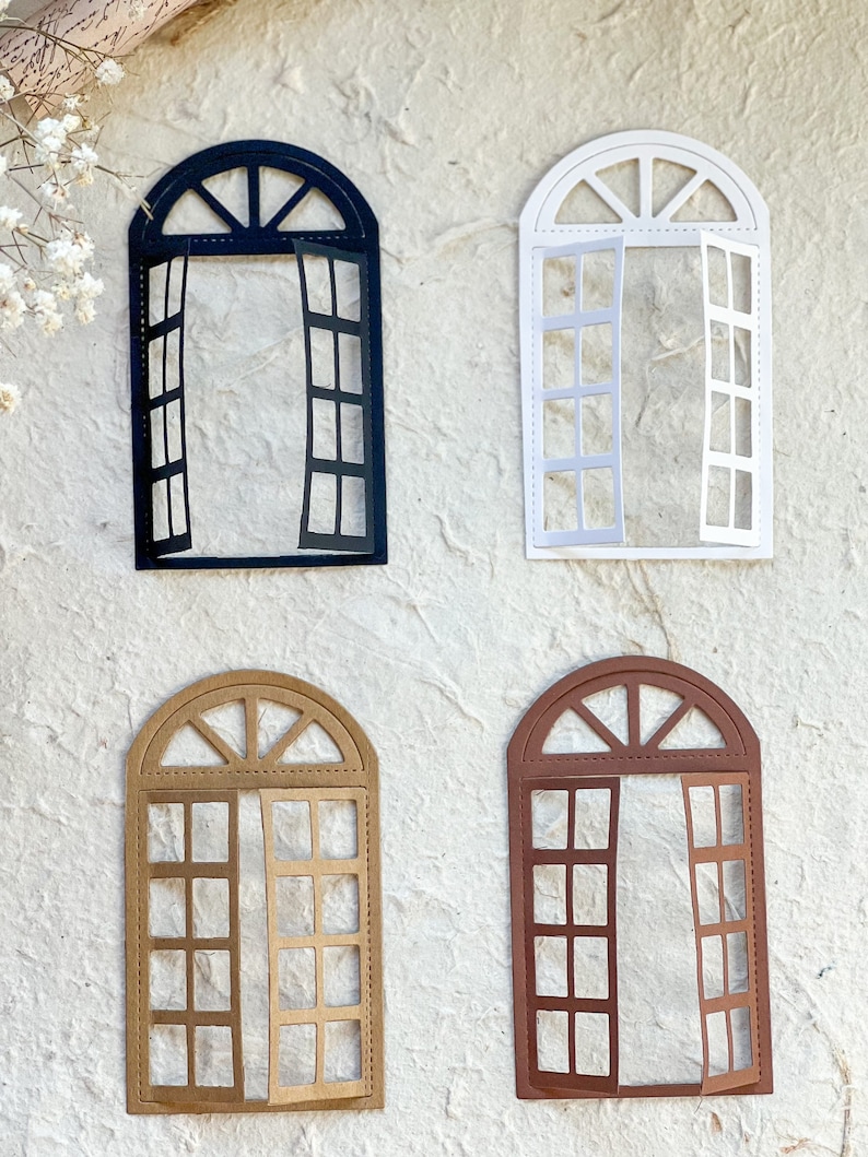 Set Die Cut Arched Open Window for Card Making Scrapbooking - Etsy