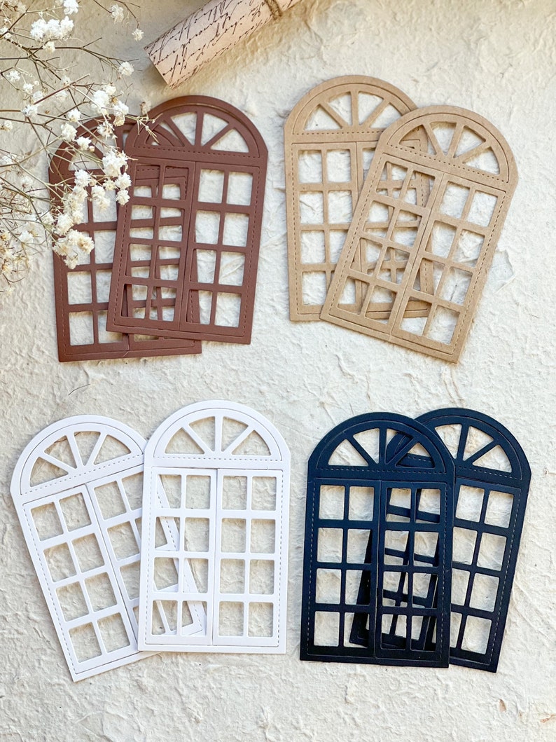 Set Die Cut Arched Open Window for Card Making Scrapbooking - Etsy
