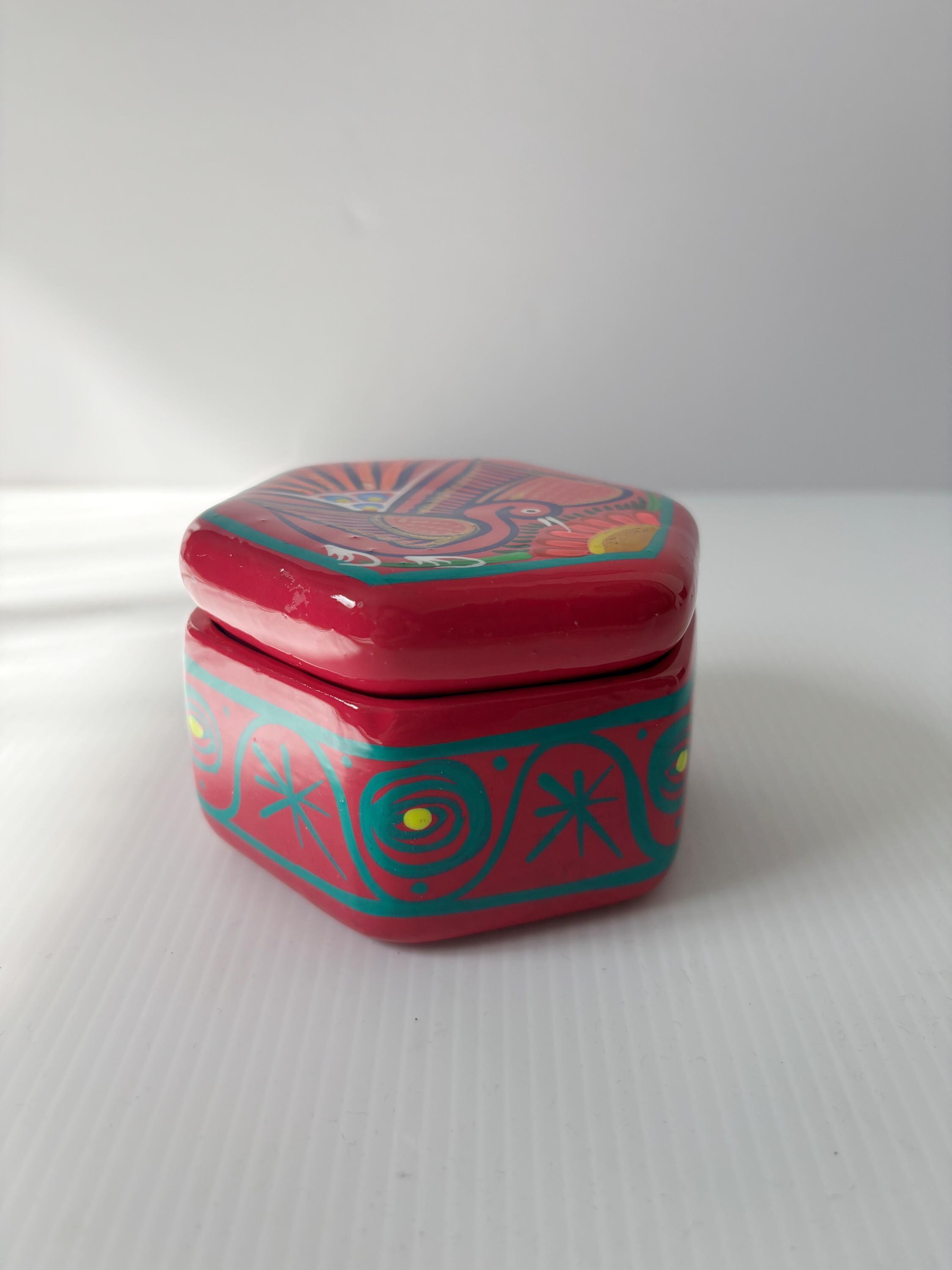 Vintage Mexican Tavalera Ceramic Box With Lid. - Etsy