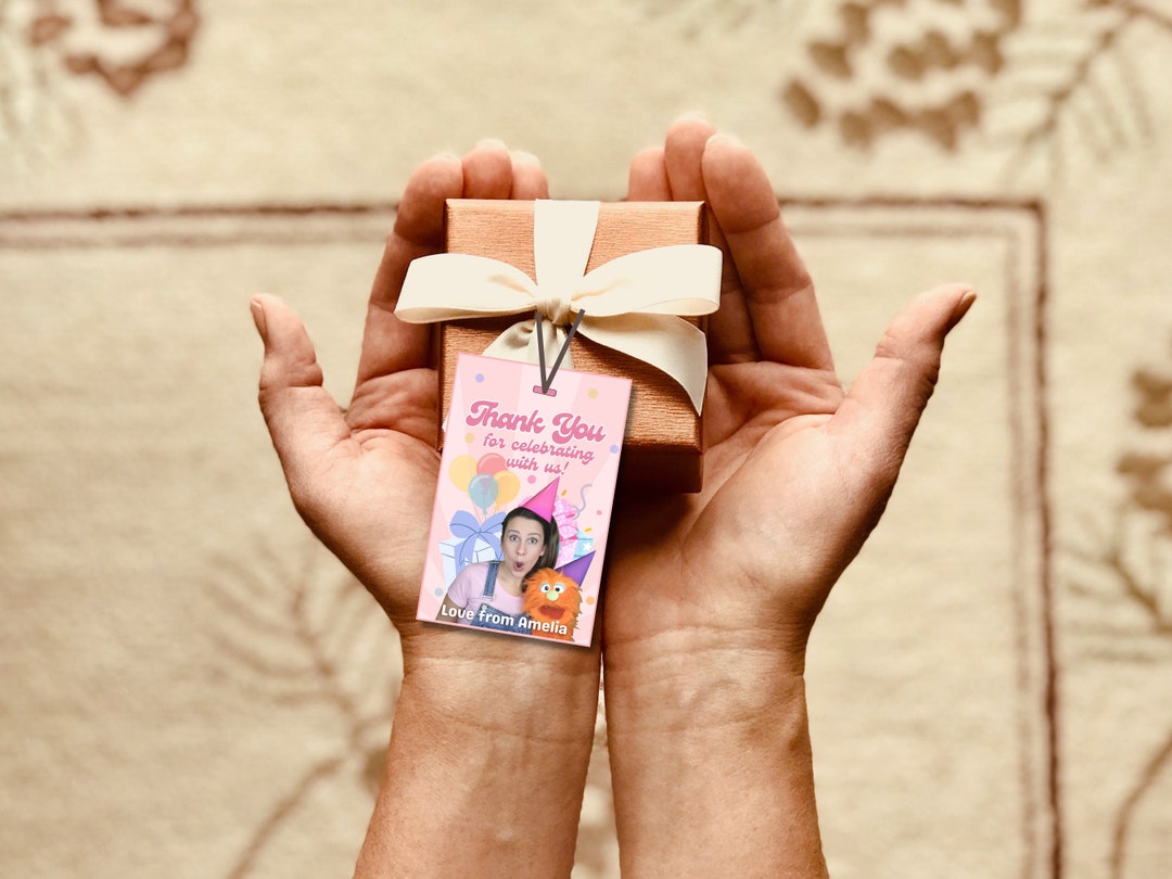 Ms Rachel Birthday Favor Tags, Editable Favor Tag Templates on Canva - Etsy