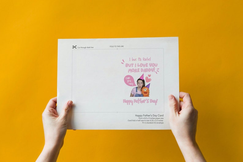 Printable Ms Rachel Father's Day Card, I Love You Card, Father's Day ...
