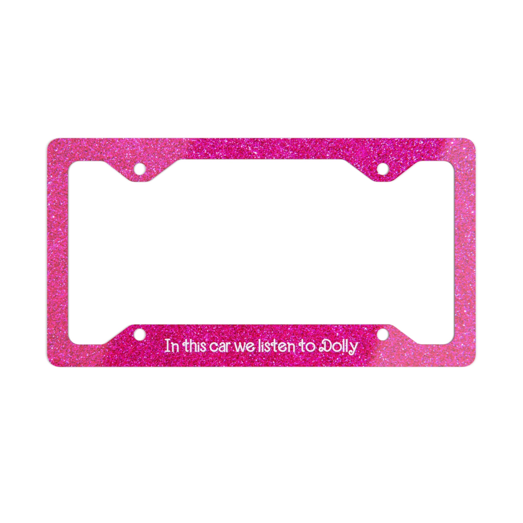 Dolly Parton License Plate Frame: in This Car We Listen to Dolly - Etsy