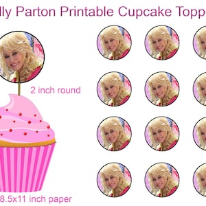 Dolly Parton Cupcake Toppers/party Picks, Party Decor, Printable - Etsy